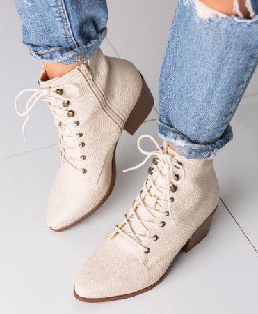 Hermosos Botines mujer de moda acordonados 【+ 25 Glamurosas Ideas】💗💗💗 ...